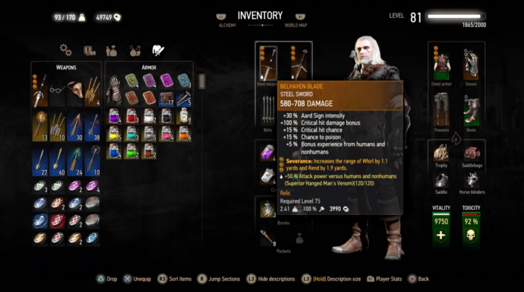 Blood and Wine Sword and Armor Console Commands 2023 - Witcher 3 Codes Available - Eat Craft Parent